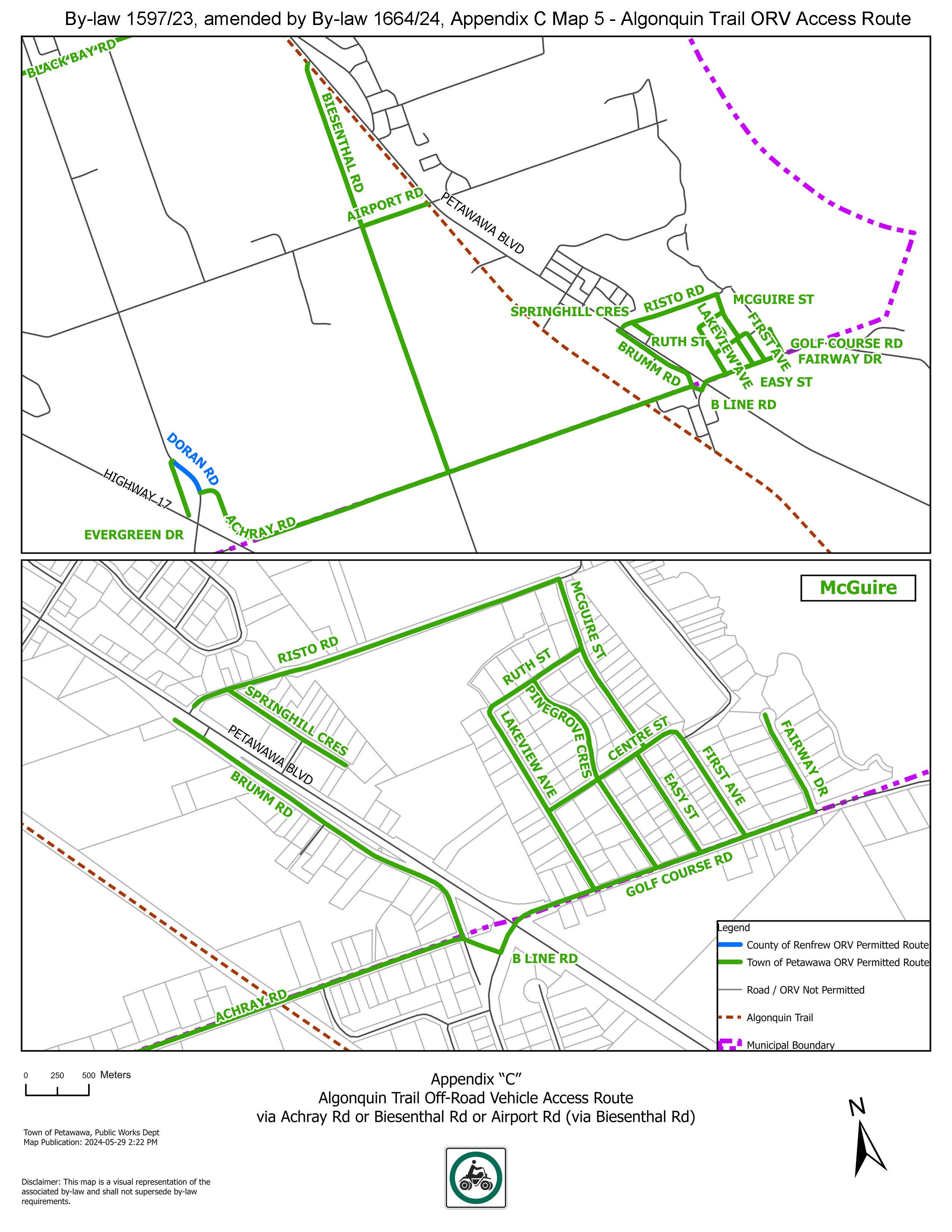 Designated Routes - Maps - The Town of Petawawa